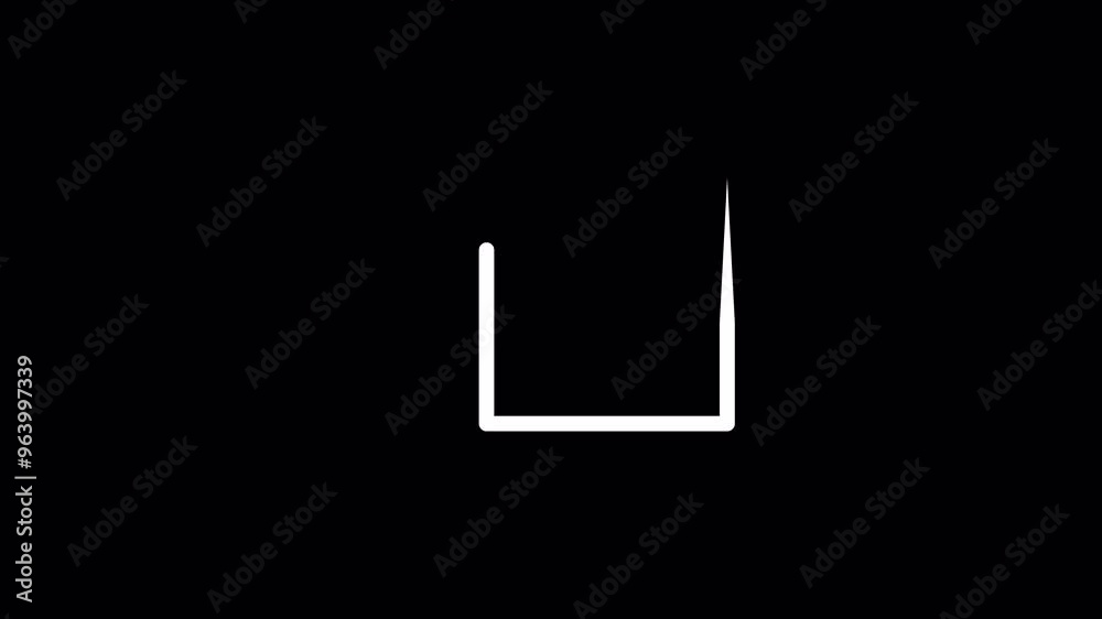 Animation of arrows on a transparent background with alpha channel, Set ...