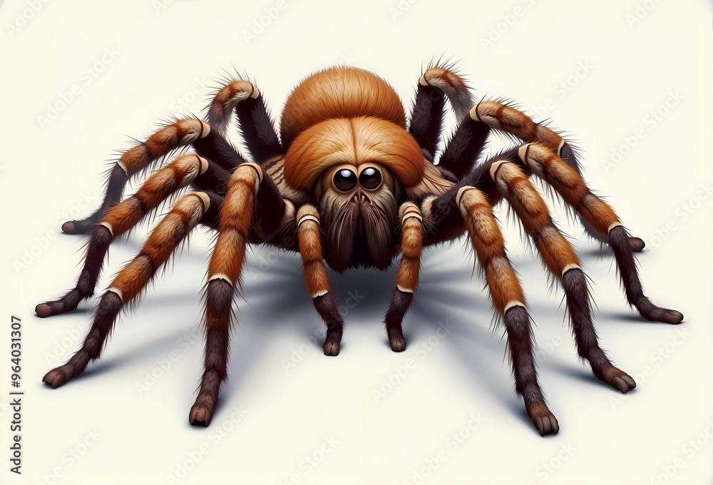 Goliath Birdeater Spider Close Up Theraphosa Blondi Stock Illustration ...