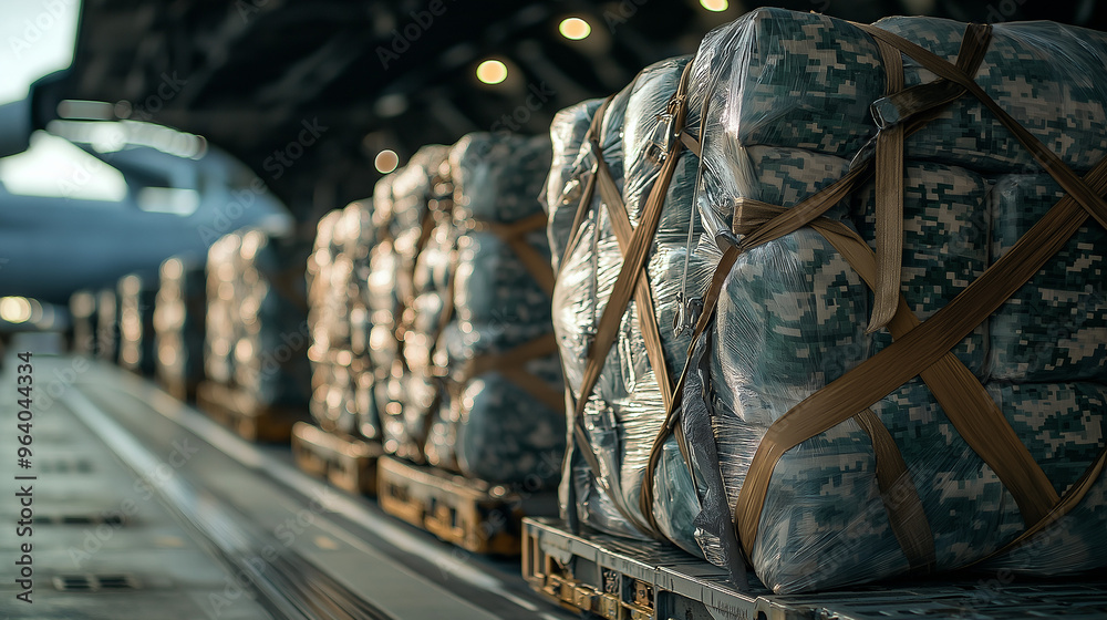 Military cargo logistics by air, visualizing the specialized methods ...