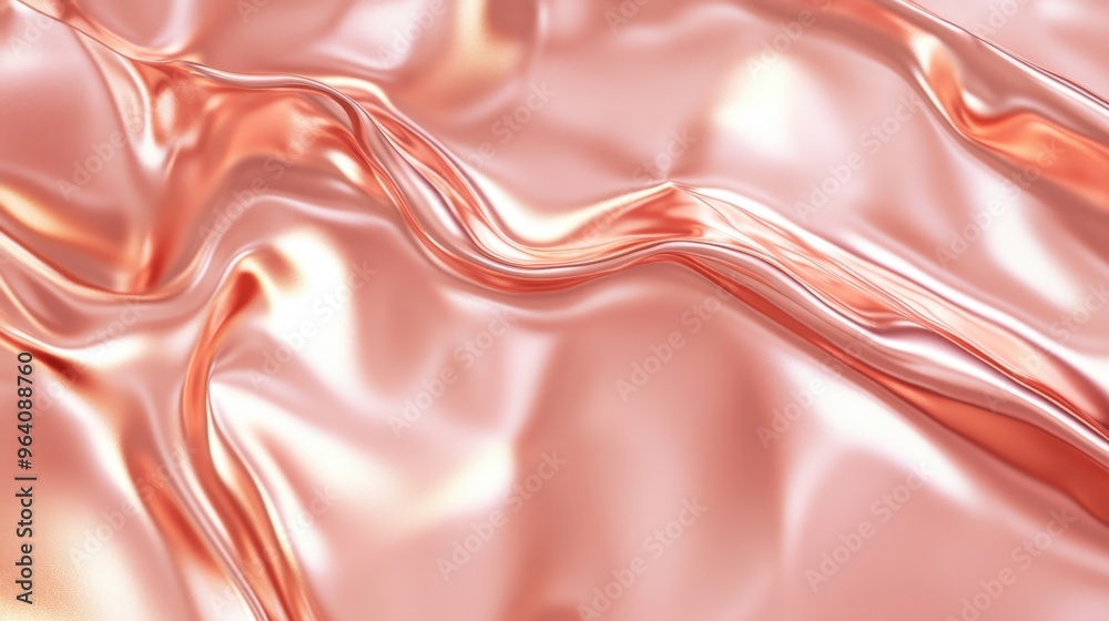 Rose gold metal texture background with a smooth, polished surface and ...