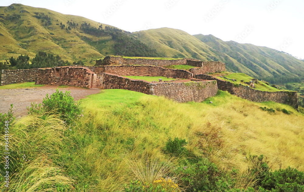 Photo & Art Print Puka Pukara Red Fortress, the remains of Inca ...