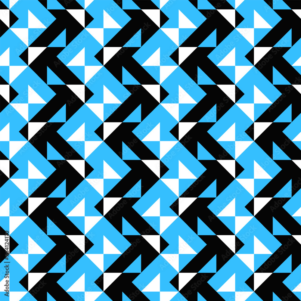 Random threetone mosaic pattern background design - repeating abstract ...