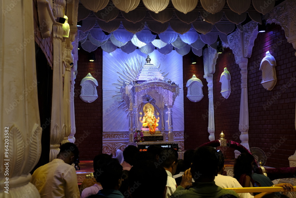 07 September 2024, Pune, Maharashtra, India, Beautiful sculpture of ...