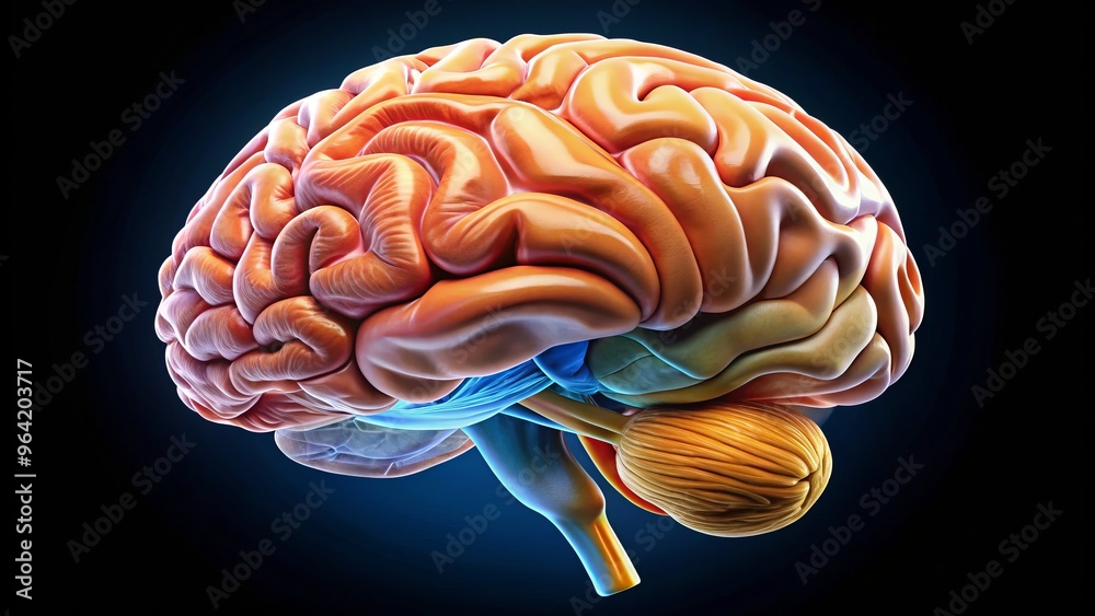 "Oblique anterior view of the hindbrain, showing the pons, cerebellum ...