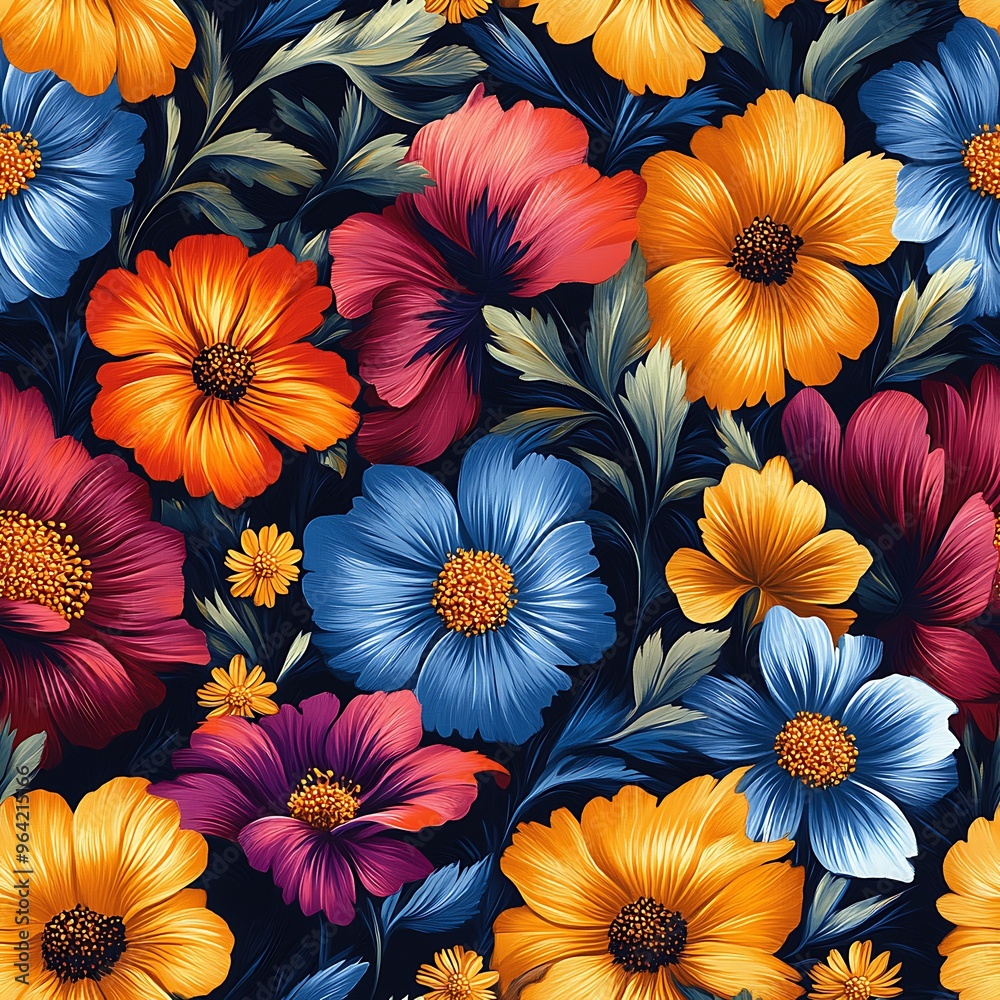 Chita Pattern - A cotton fabric pattern featuring bright and bold ...