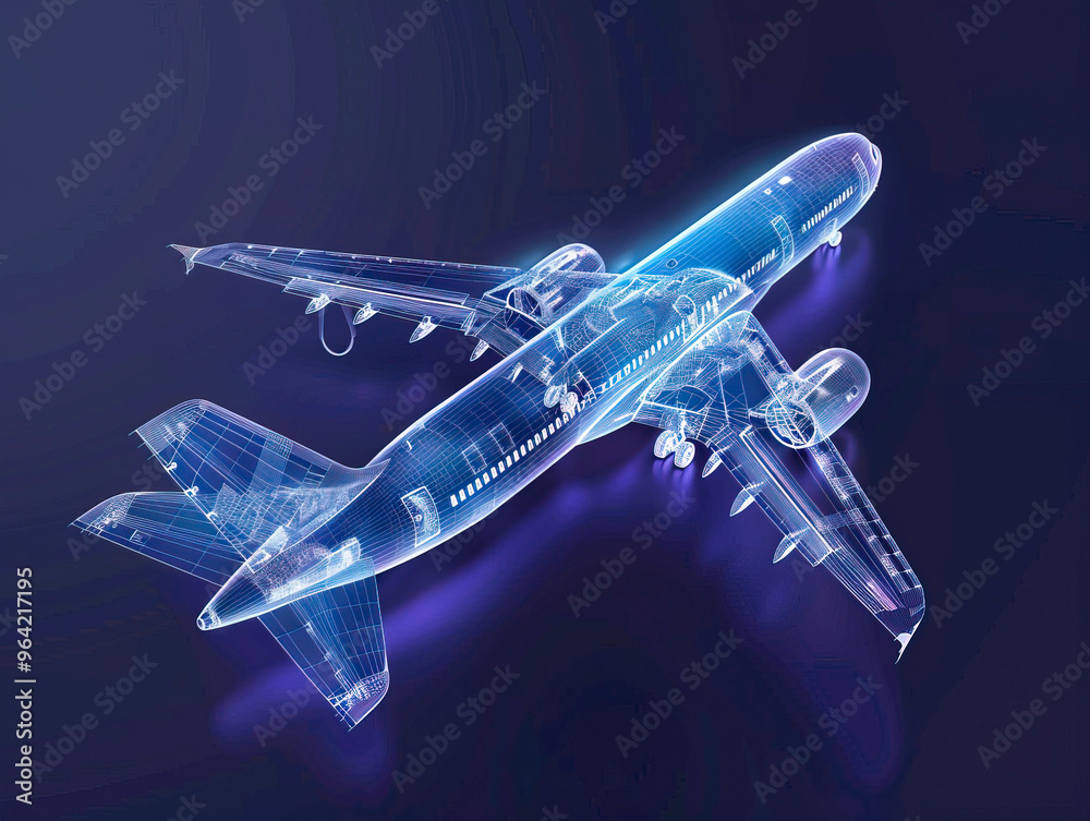 Augmented Reality Airplane Jet Engine Simulation. Advanced Industry ...