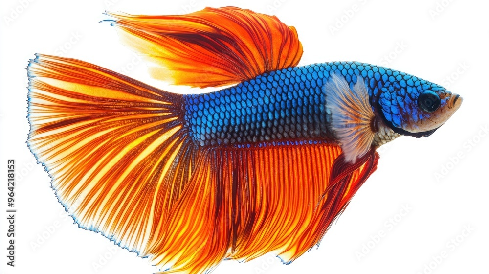 Siamese fighting fish - Betta splendens - commonly known as the betta ...