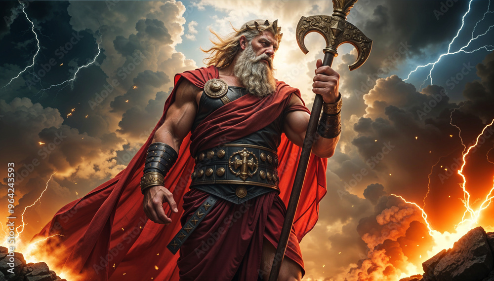Zeus - Father of Gods - Greek mythology - Gods of mythology series ...