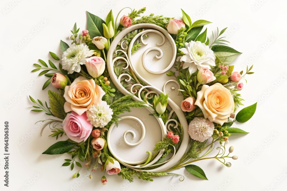 A whimsical illustration of a cursive lowercase letter 's' with ...