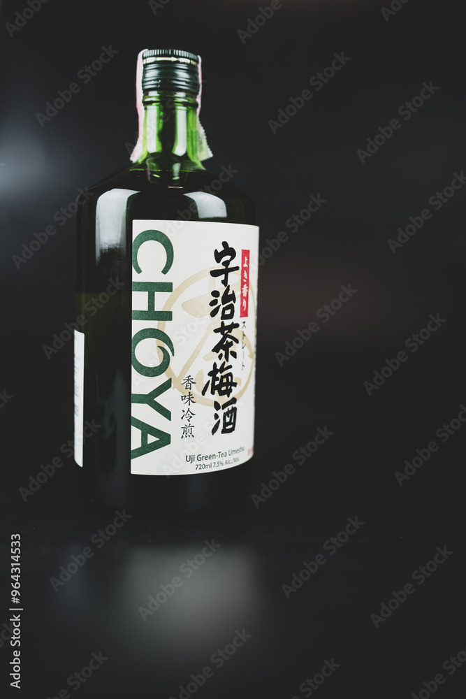 Bangkok, Thailand - September 8, 2024 : CHOYA Uji Green tea UMESHU. Perfect to enjoy during a ...
