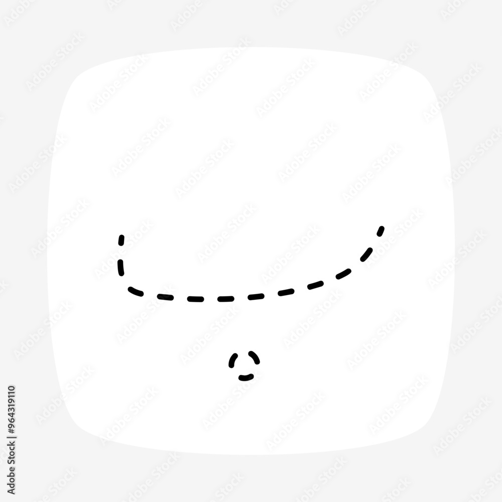 Urdu Alphabet Character Bay in Dotted Style isolated on white rounded ...