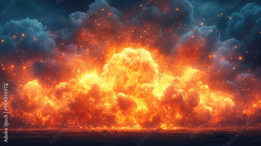 Explosive and Colorful 2D Game Asset Clip Art for Hyper Casual Gaming ...