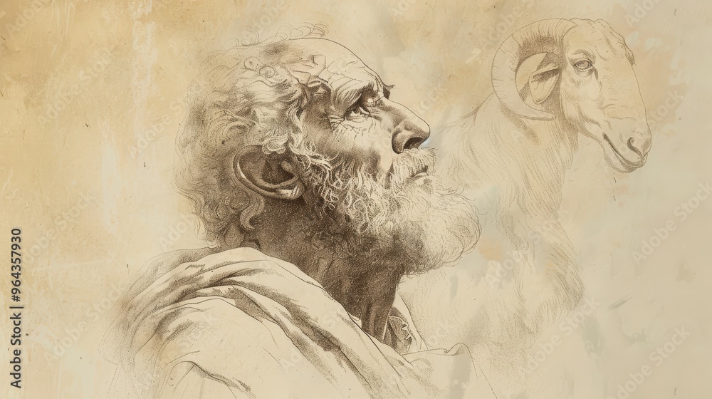 ภาพประกอบสต็อก Genesis,The Sacrifice of Isaac:Modern Bible wall art of ...