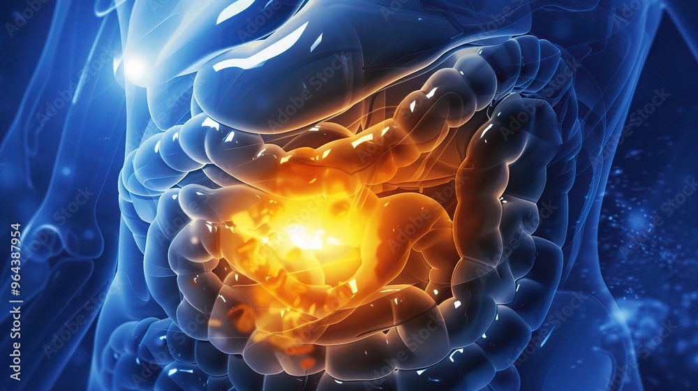 A clear visualization of a gallstone within the body. The gallstone is ...