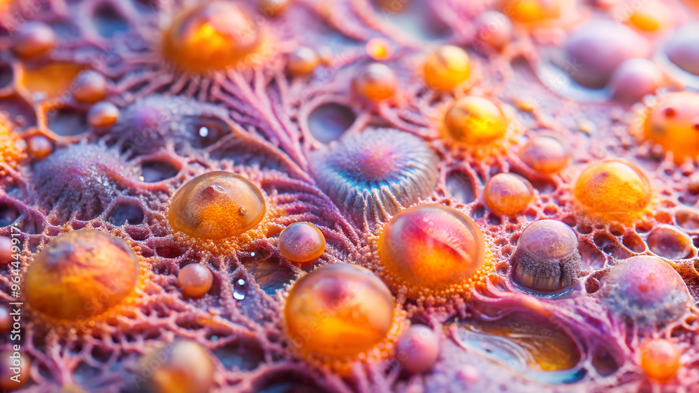 Intricate Macro Photography Capturing the Detailed Viscosity and ...
