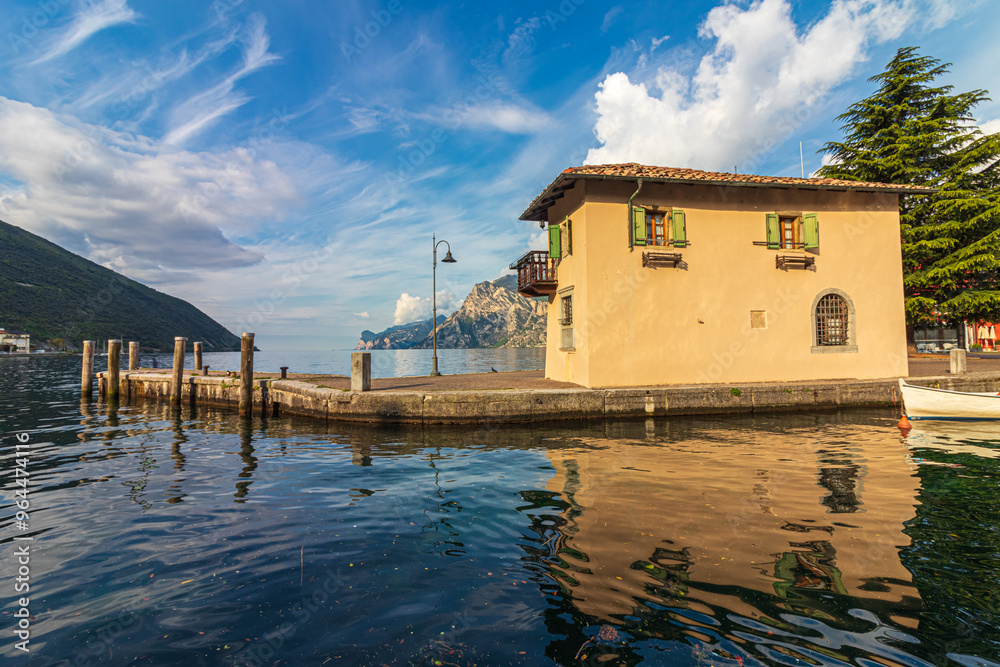 Old Customs House (Casetta del Dazio) in Torbole on Lake Garda, Italy ...