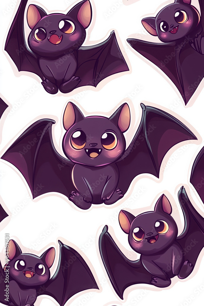 bat cute bat cartoon bat animal illustration bat character halloween ...
