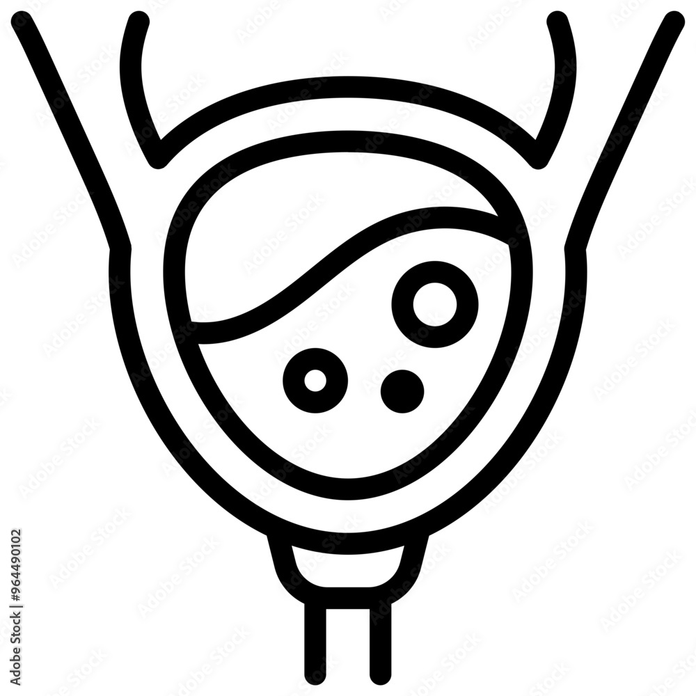 Bladder Icon. Representing Urinary Urgency and Bladder Control Issues ...