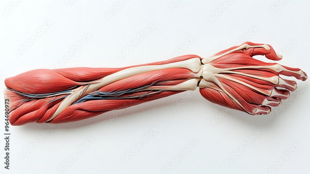 Cross-Section of the Arm Muscles: A cross-sectional view of the arm ...