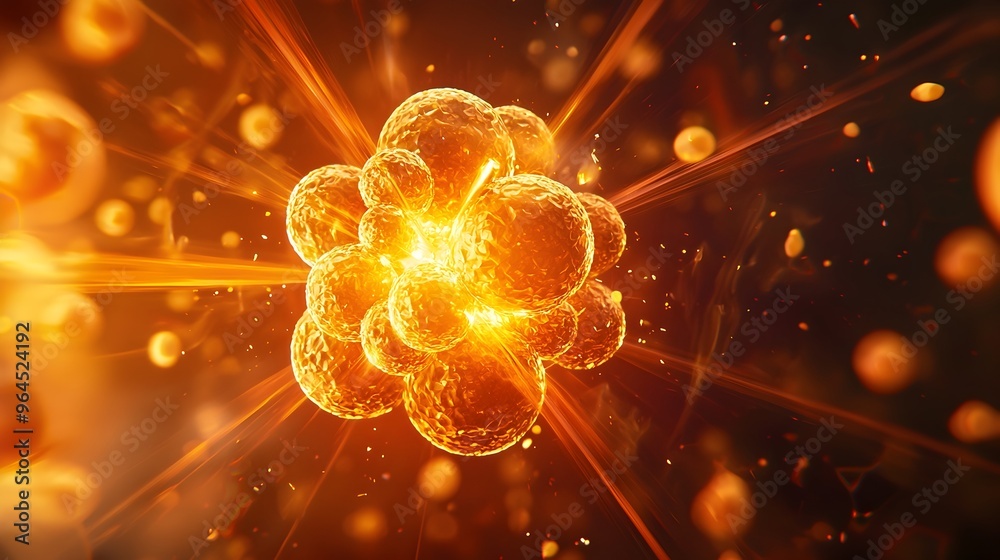 Uranium Fission Illustrates Nuclear Energy Release and Atomic Particle ...