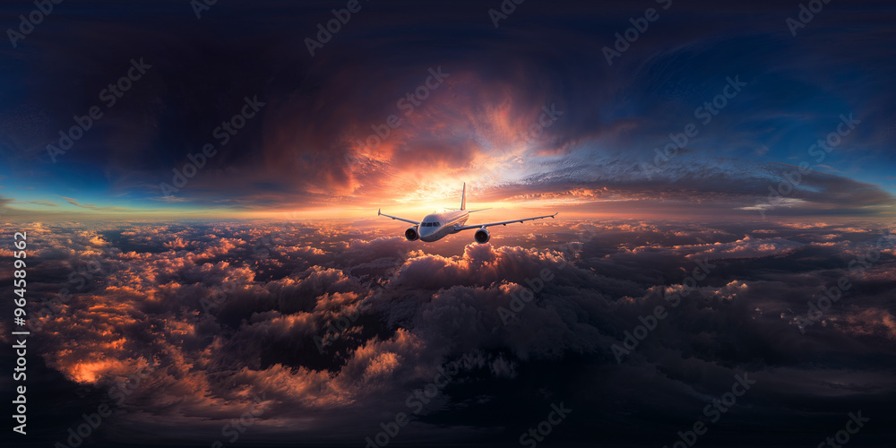 Commercial airliner v2 8K VR 360 HDRi Spherical Panorama Stock Photo ...