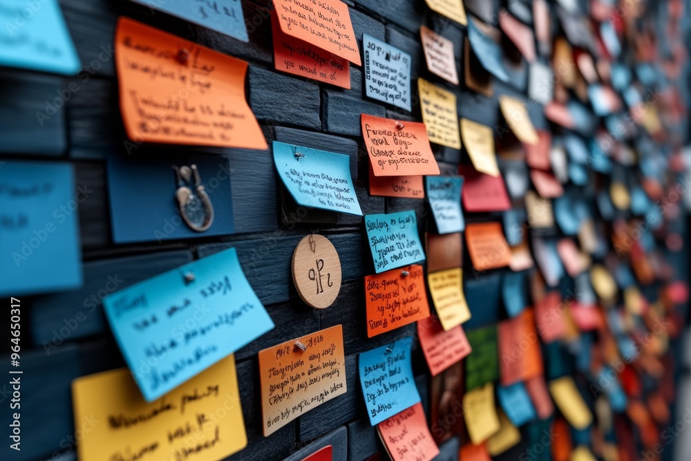 Goal visualized on a vision board with images, quotes, and reminders of ...