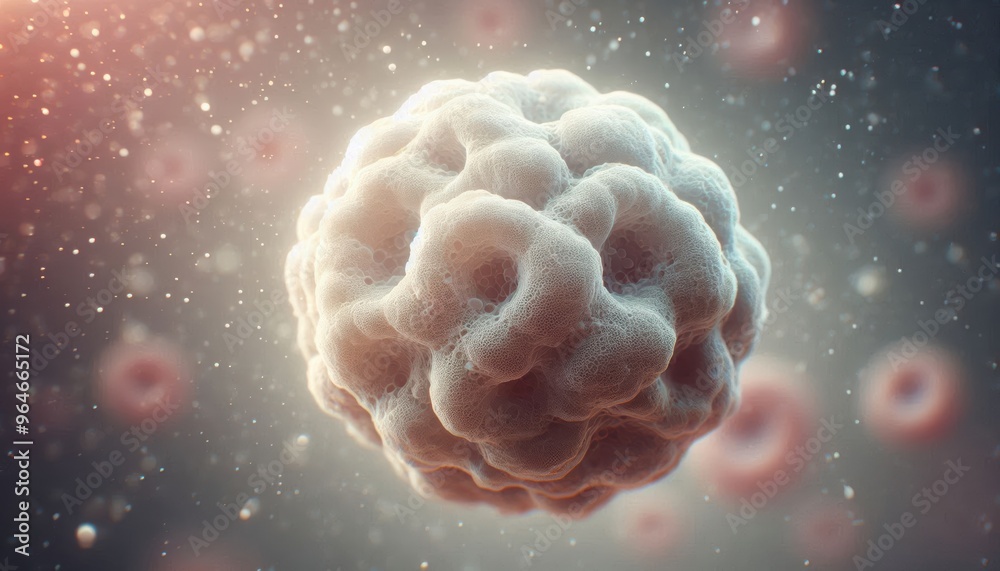 3D Hyper-Realistic Image of White Blood Cell, Emphasizing Its Unique ...