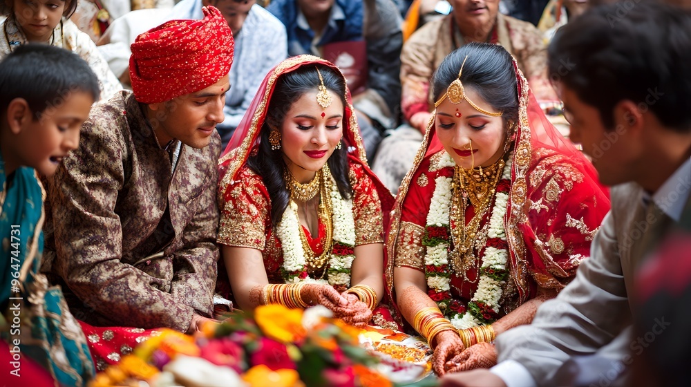 Foto de Traditional Nepalese Wedding Ceremony: A traditional wedding ...