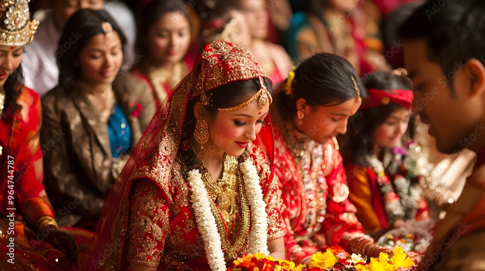 Traditional Nepalese Wedding Ceremony: A traditional wedding ceremony ...
