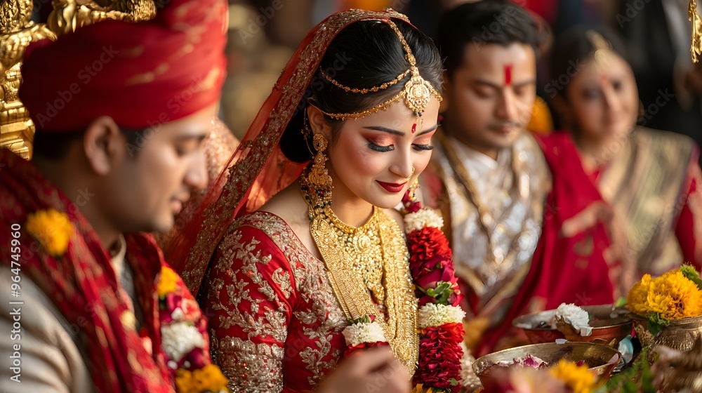 Traditional Nepalese Wedding Ceremony: A traditional wedding ceremony ...