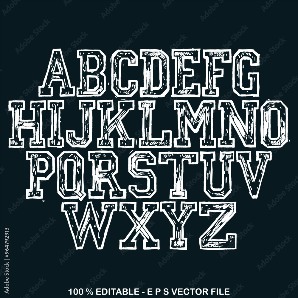 Classic college font. Vintage sport font in american style for football ...