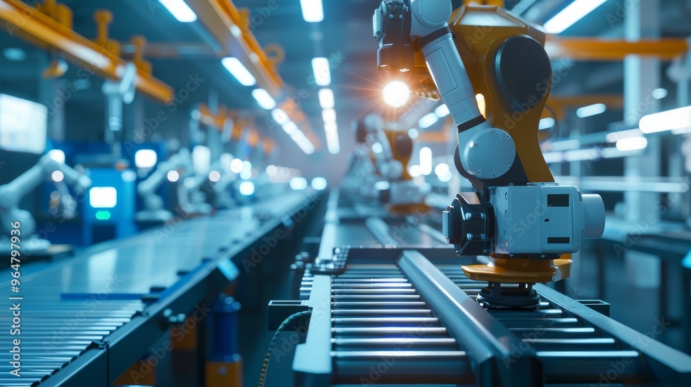 smart robot in manufacturing industry for industry 4.0 and technology ...