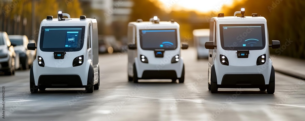 Autonomous delivery vehicles driven by real-time supply chain data ...