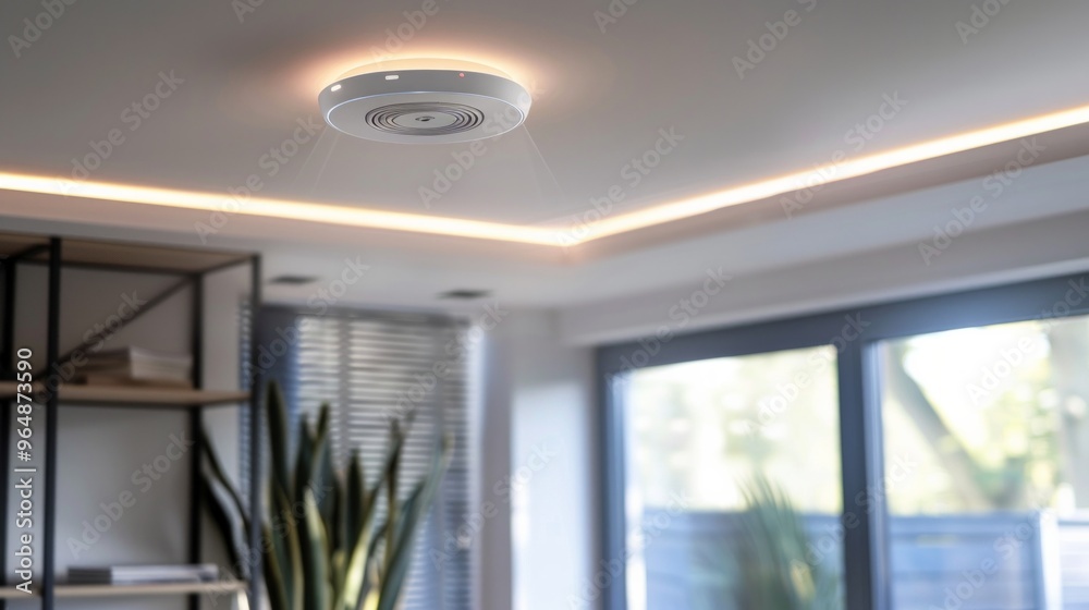 smoke detector fire alarm detector home safety device setup at home ...