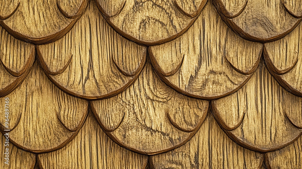 Wall background built with tiles from natural stone. Fish scales, tiles ...