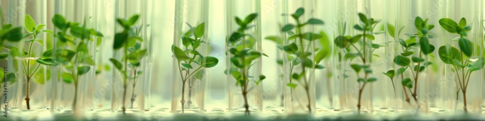 In vitro micropropagation technique for cloned micro plants grown in ...