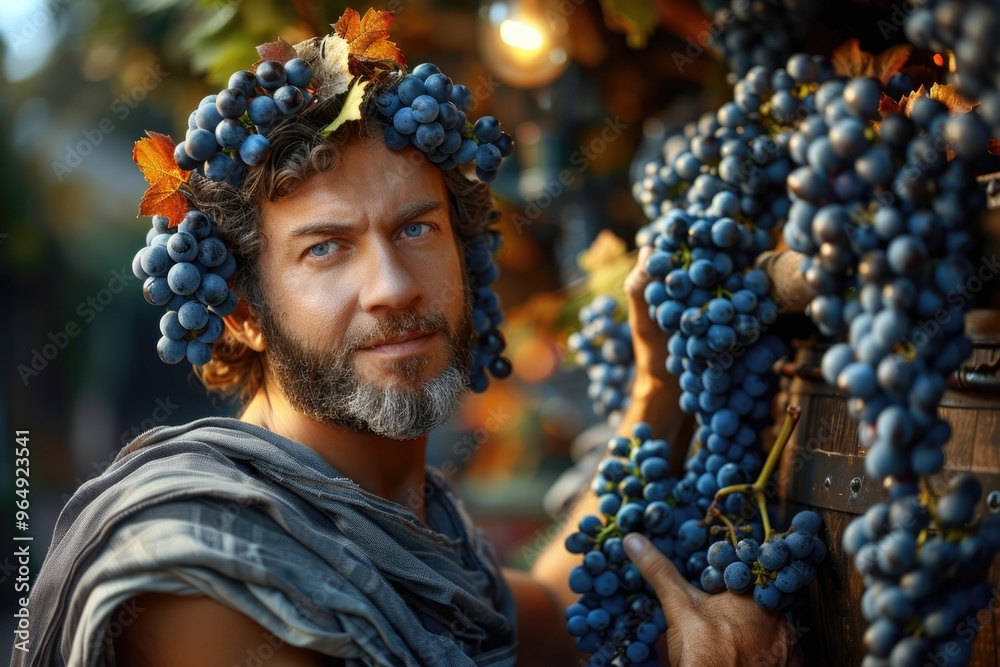 Dionysus, the youthful olympian god of wine and revelry in greek ...