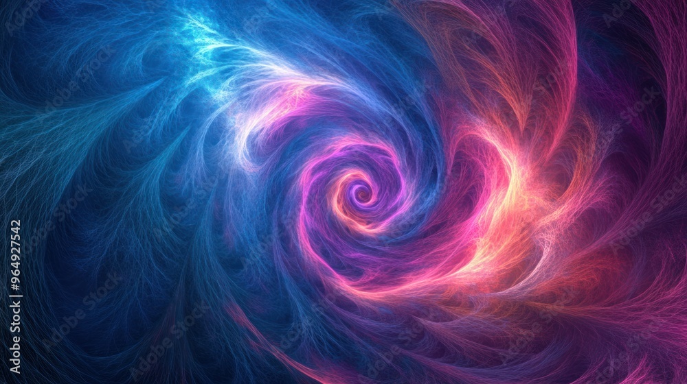 Visualize a series of fractal spirals, each formed from crinkle cut ...