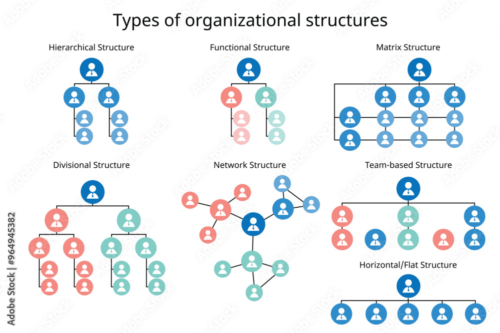 7 types of organizational structures to organize the company ...
