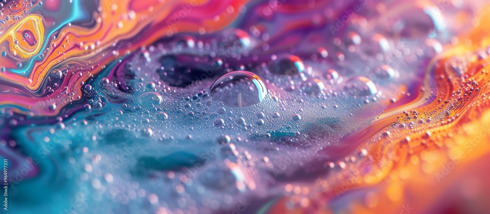Vibrant abstract art featuring colorful liquid nitrogen swirls. ️🎨 ...