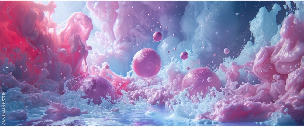 Captivating wallpaper displaying liquid nitrogen's beauty with vibrant ...