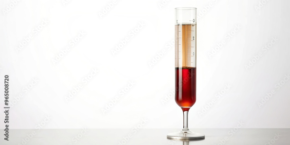 Hydrometer used for measuring the specific gravity of wine and beer on ...