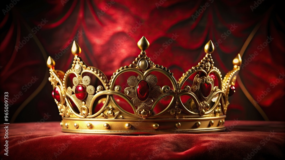 details, fancy, crown, A stunning gold crown with intricate details ...