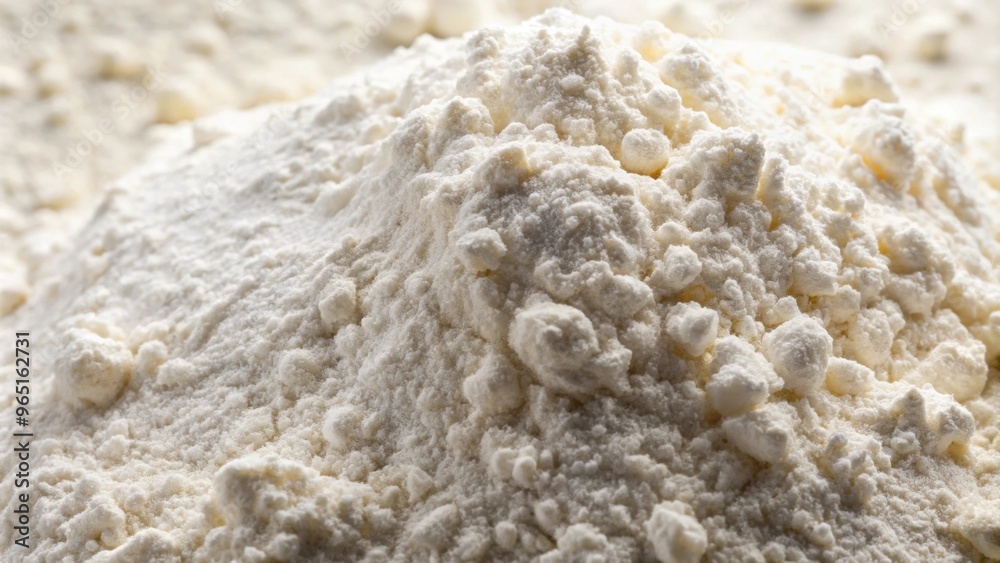 A close-up photo of a white flour background, powder, ingredient ...