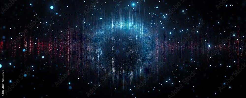 Abstract digital data background. Art can be used in the description of ...