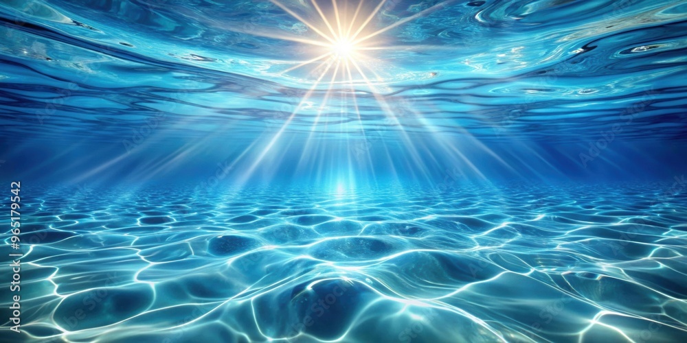 rendering of water caustics with realistic texture of water surface ...