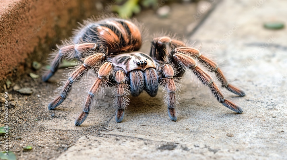Surreal tarantula with two human legs, blending the natural world with ...