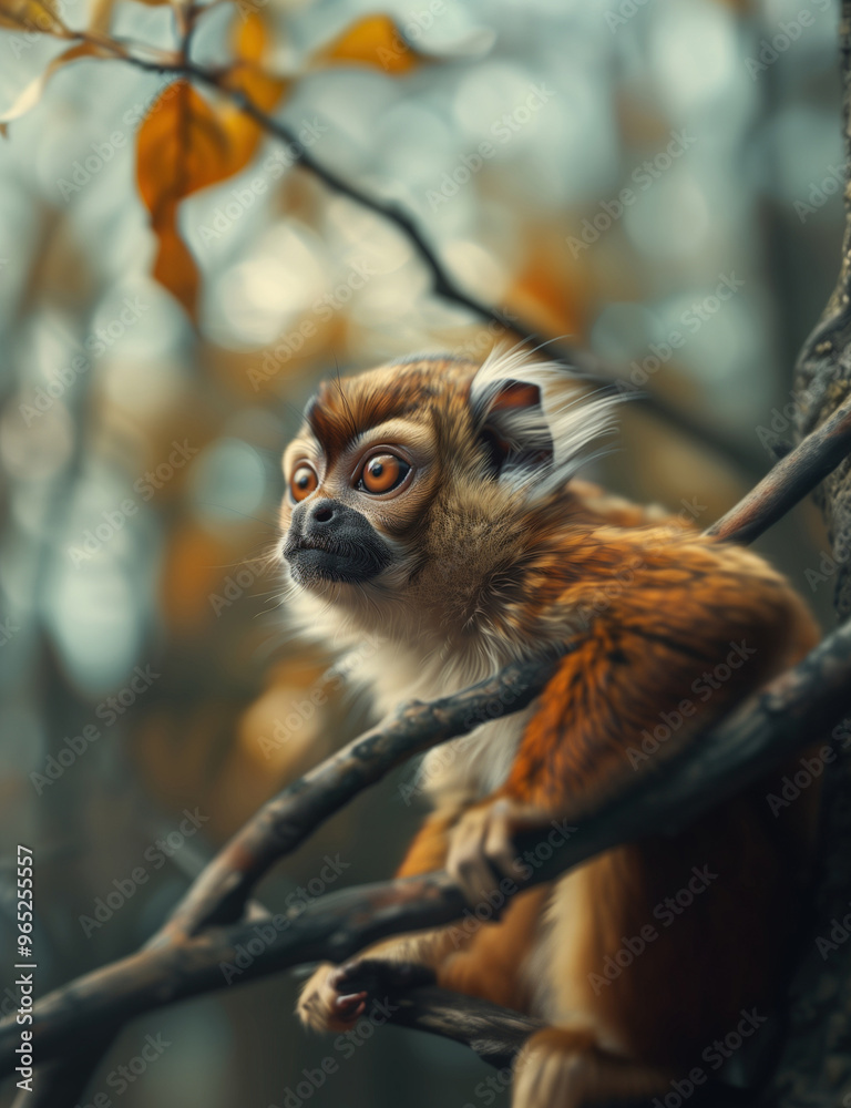 Pygmy Marmoset, Cebuella, Dwarf Monkey Wildlife Close Up in Nature ...