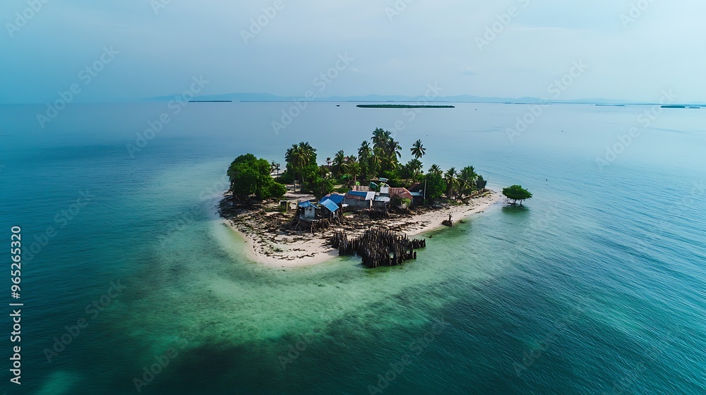 A small island nation facing submersion as rising sea levels slowly ...