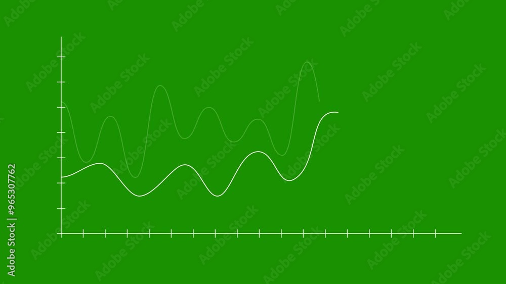 Curve line rising bar graph, Showing growth Financial graph analysis on ...